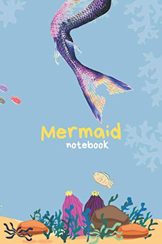mermaid notebook: Aesthetic design notebook for kids,birthday gift 120 ...