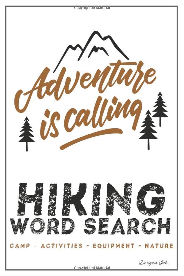 Hiking Word Search: CAMPING - ACTIVITIES - EQUIPMENT - NATURE. 101 ...