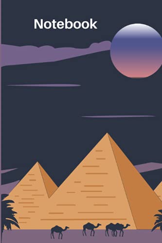 Great Pyramid of Giza Wide Notebook : Ruled Workbook With 140 Pages, 7. ...