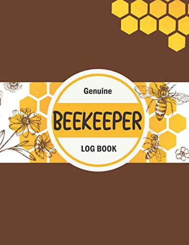 Beekeeper Log Book: Beautiful beehive brown cover, Beehive Inspection ...