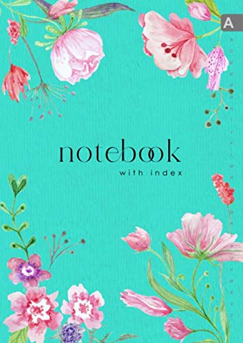 Notebook with Index: A4 Lined-Journal Organizer Large with A-Z ...
