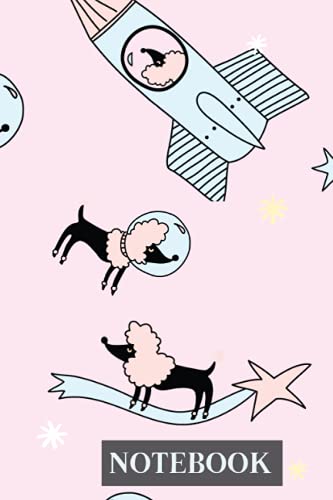 Poodle Notebook: College ruled notebook with poodle perfect for Girls ...