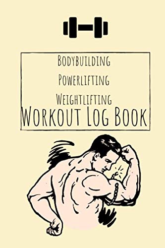 Workout log book powerlifting bodybuilding weightlifting A5 sized ...