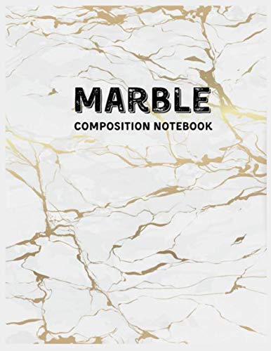 Marble Composition Notebook: College Ruled Blank Lined Notebook Journal ...