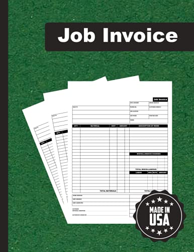 Job Invoice Forms: Job Invoice Book For Small Business: Work Invoice ...
