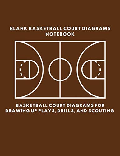 Basketball Court Diagrams Notebook: Blank Basketball Notebook With ...