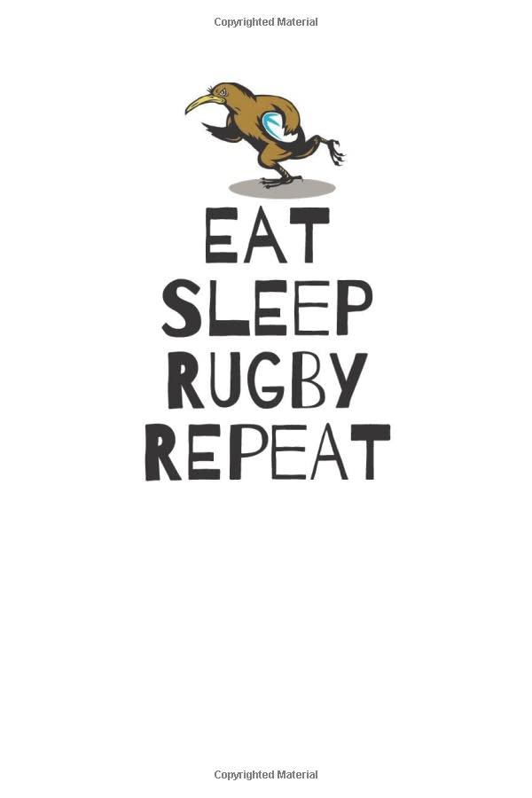 Eat Sleep Rugby Repeat: Sports Notebook Gift Lined Notebook - Journal ...