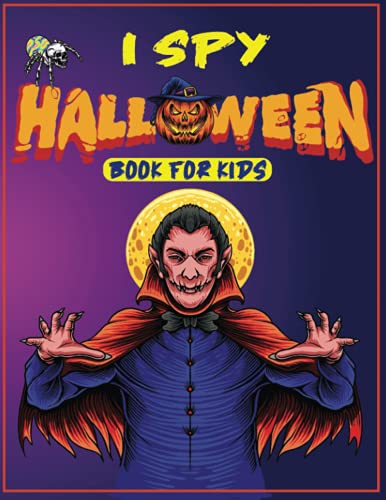 I spy Halloween Book for kids: Fun Activity Guessing and Coloring Game ...