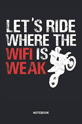 Notebook: Dotted Lined Dirt Bike Themed Notebook (6x9 inches) ideal as ...