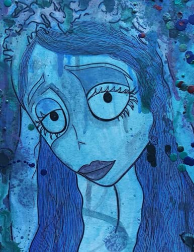 The Corpse bride: Large Blue Notebook for Writing (Original Artwork ...