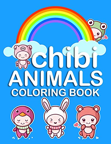 Chibi animals coloring book: kawaii coloring books with fun animals ...