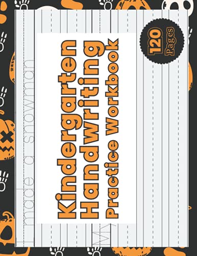 Kindergarten Writing Paper Landscape: Halloween Preschool Handwriting ...