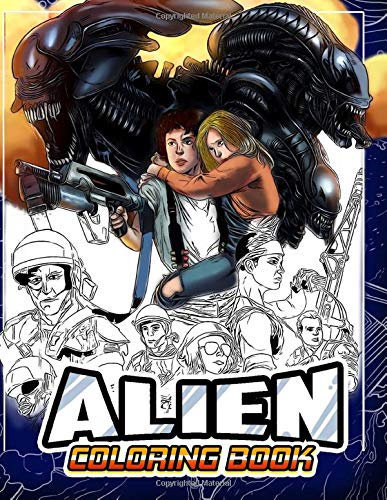 Alien Coloring Book: Outer Space Astronaut and UFO Coloring Book For ...
