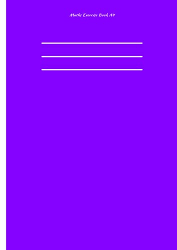 Maths Exercise Book A4: 5 mm Squared Quad | Grid Ruled School Notebook ...