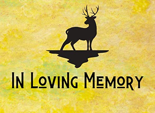 in loving memory funeral guest book deer: in loving memory guest book ...