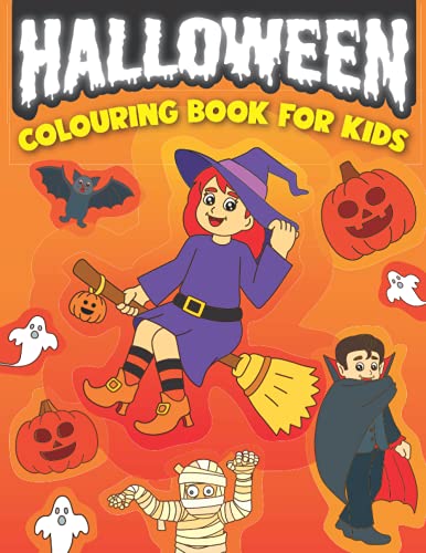 Halloween Colouring Book for Kids: Funny Children's Book with spooky ...