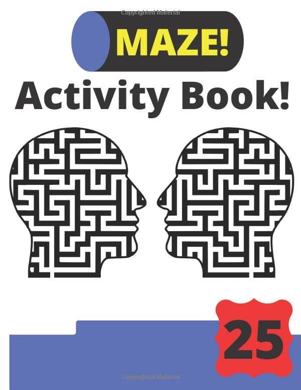 Maze Activity Book: Mind activity books | Mind games for teens | Kids ...