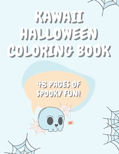 Kawaii Halloween Coloring Book for Kids: Kawaii Halloween Coloring Book ...