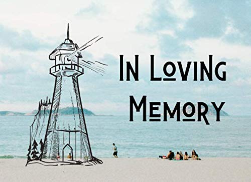 in loving memory funeral guest book lighthouse: Memorial Service Guest ...