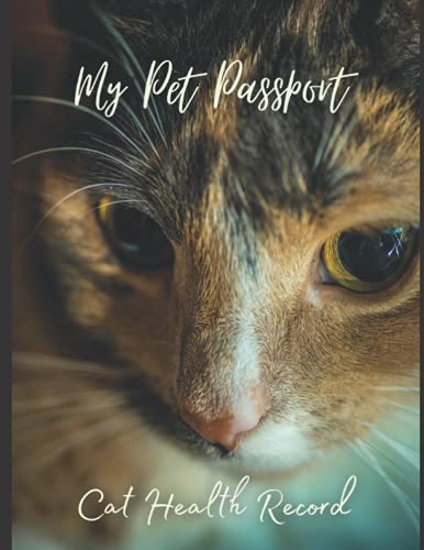 My Pet Passport Cat Health Record: Cute cat background Cat Health ...