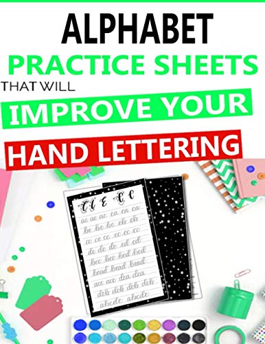 Hand Lettering Alphabet Practice Sheets: Learn Hand Lettering and Brush ...