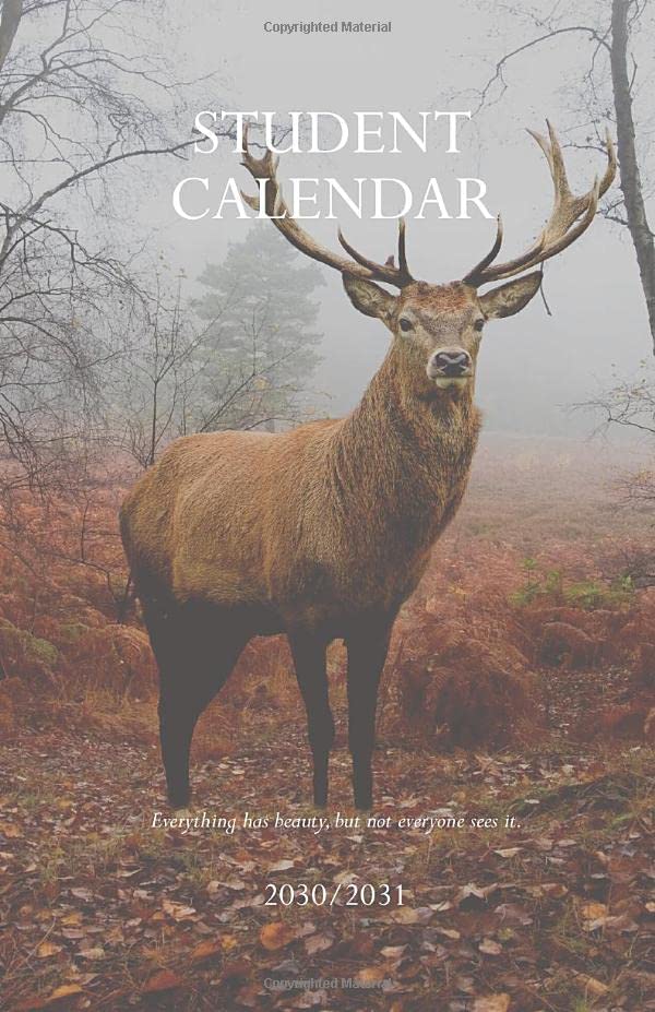 Student Calendar 2030/2031; Everything has beauty, but not everyone ...