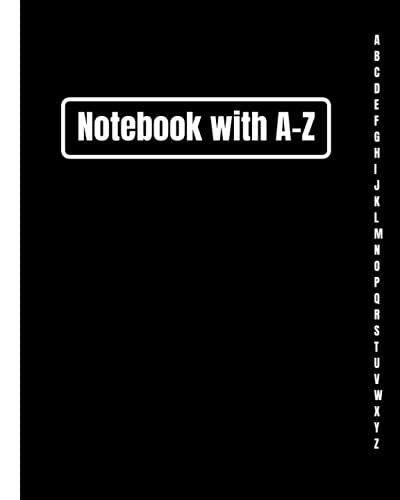 Notebook with A-Z: Notebook with A-Z Tabs, Journal Organizer, Alphabet ...