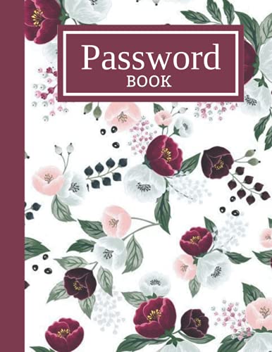 Password Book: Internet Password Organizer, Flower Design, Alphabetical ...