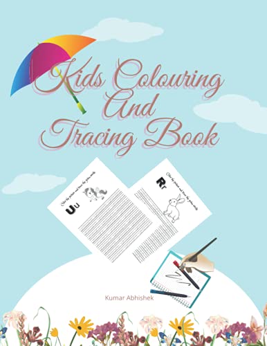 Kids Coloring And Tracing Book: 8.5'' x 11'' coloring and tracing book ...