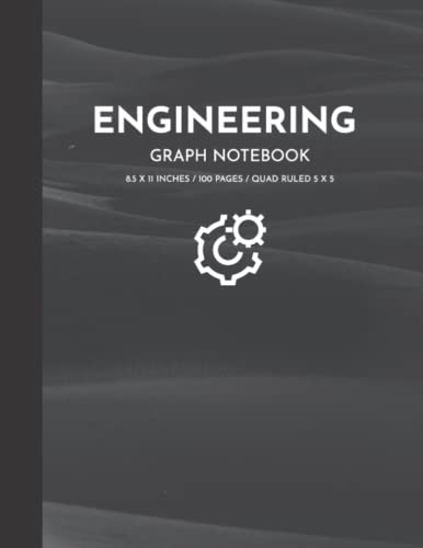 ENGINEERING GRAPH NOTEBOOK 8.5 X 11 INCHES / 100 PAGES / QUAD RULED 5 X ...