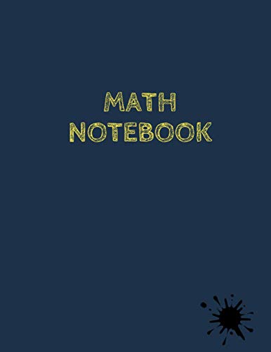 Math notebook: Square Graph Notebook / Journal Gift, 100 Pages, 8.5x11 ...