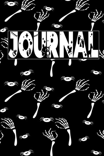 Skull Hand Horror Halloween Notebook: Premium Quality Lined Diary ...