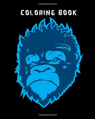 Coloring Book: gorilla - 59 pages - 8 x 10 inches by Monkey Book ...