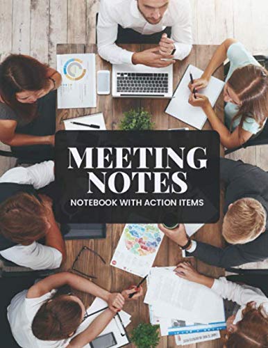 Meeting Notes Notebook with Action Items: Meeting Notes Organizer by ...