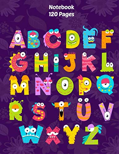 Notebook : Journal Lined Book - Cute Alphabet book - 120 Pages - Large ...