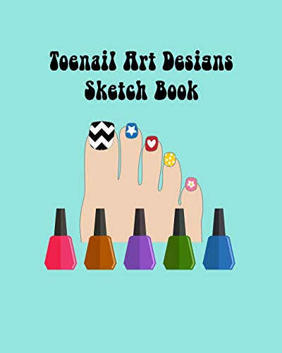 Toenail Art Design Ideas Sketch Book with Toe Nail Template Pages ...