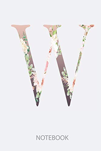 W- phabet Notebook: W- Alphabet Notebook Journal: Initial Monogram ...