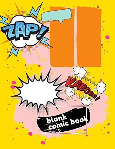 Blank Sketch Cartoons Comic Book for Kids: Variety of Templates 100 ...