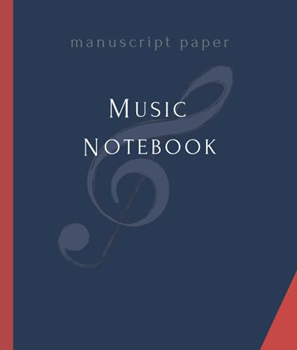 Manuscript Paper | Blank sheet Music Notebook | 125 Pages 6 Staves per ...