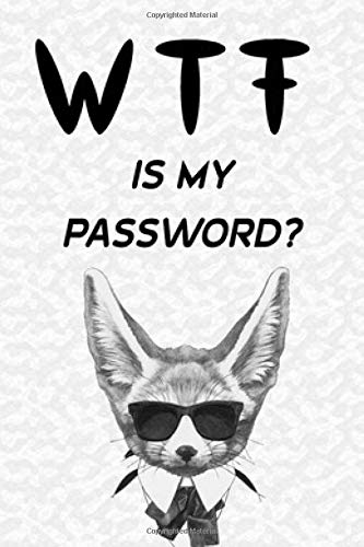 wtf is my password: "6*9" password notebook, password log book and ...