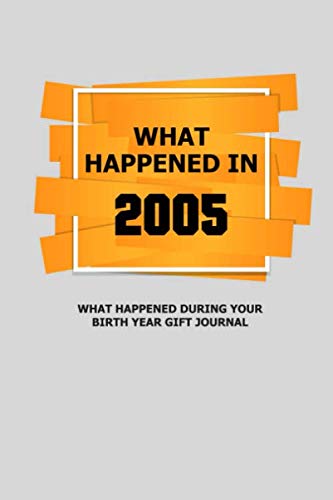 What Happened In 2005, What Happened During Your Birth Year Gift ...