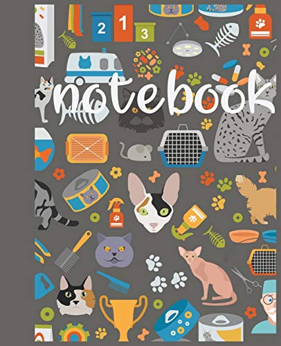 Notebook: cat lovers or for those who just love a cute and artistic ...