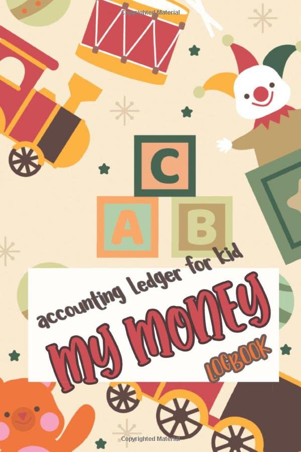My Money Logbook accounting ledger for Kids: Gift book cover ...