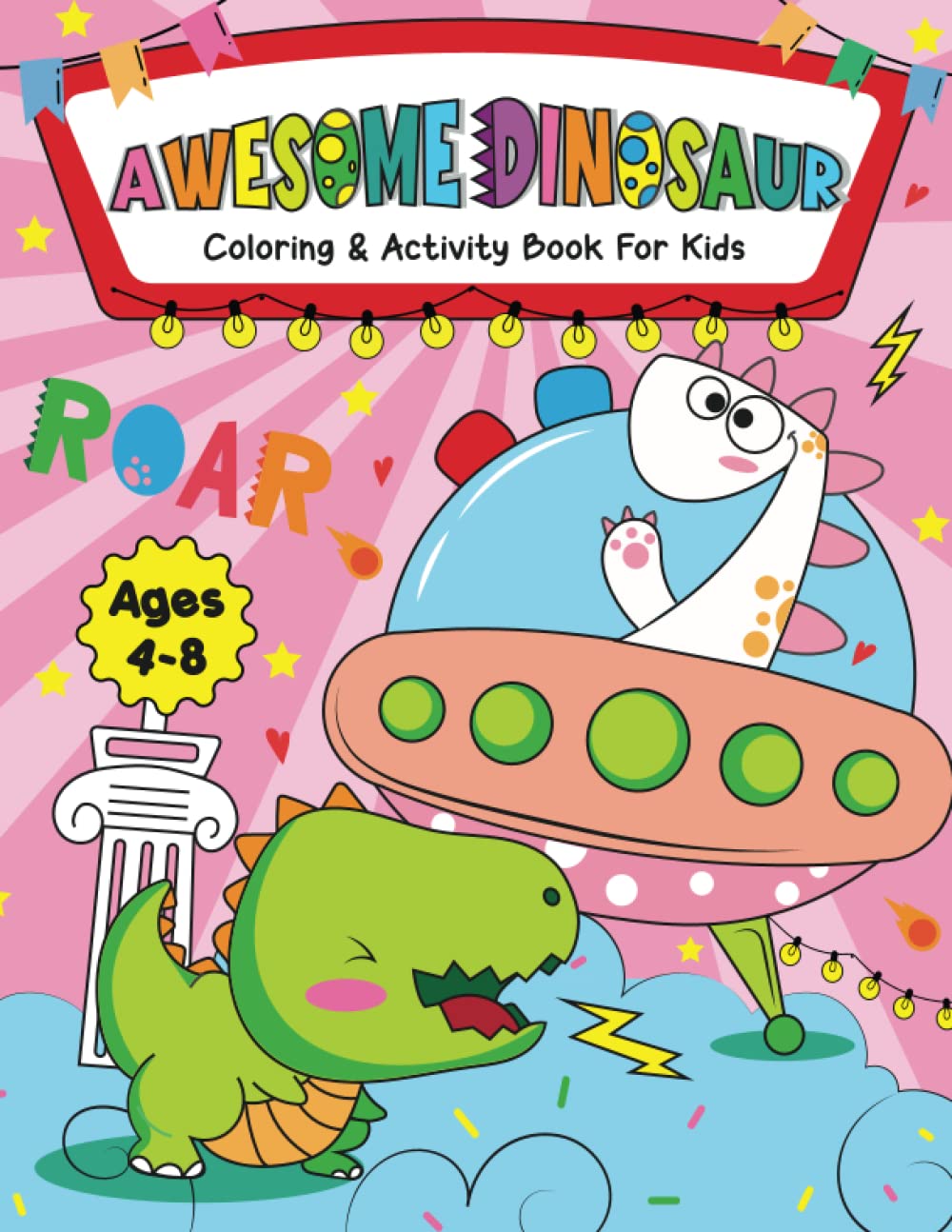 Awesome Dinosaur Coloring And Activity Book For Kids Cute Dinosaur awesome-dinosaur-coloring-and-activity-book-for-kids-cute-dinosaur