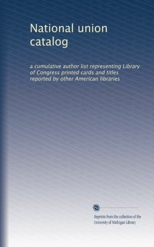 National union catalog (1973-1977 v.123): a cumulative author list ...