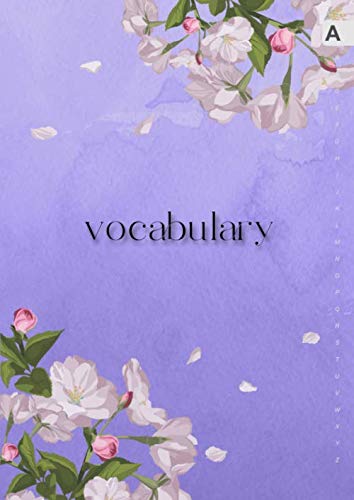 Vocabulary: A4 Notebook 3 Columns Large | A-Z Alphabetical Sections ...