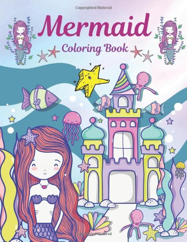 Mermaid Coloring Book: Fun Coloring Book For Kids by Dr.Rose White ...