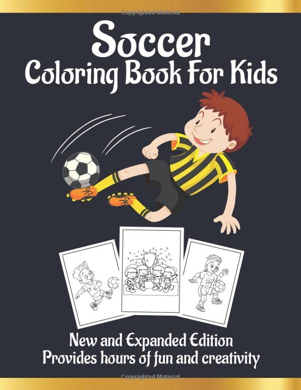 Soccer Coloring book for kids: Soccer/ Football Coloring Activity Book ...