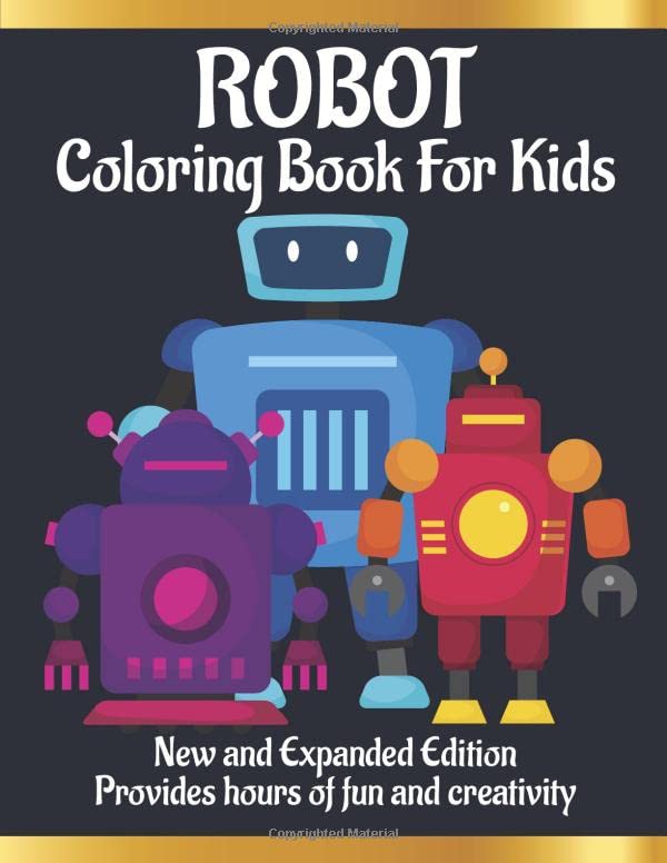 Robot Coloring book for kids: Robot Coloring Activity Book for Kids ...