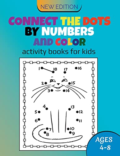 Connect The Dots By Number & Color: Workbook, Coloring & Activity Book ...